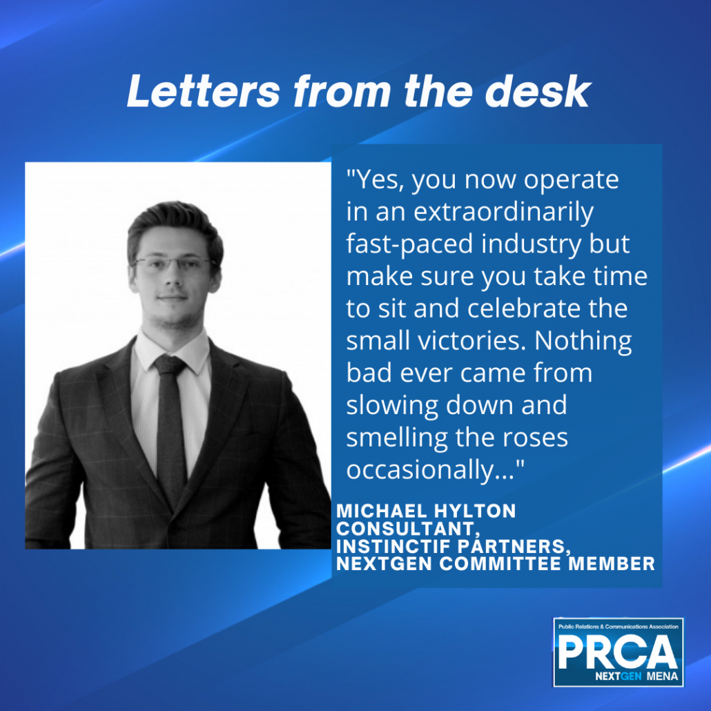 NEXTGEN MENA - Letters from the desk - PRCA MENA