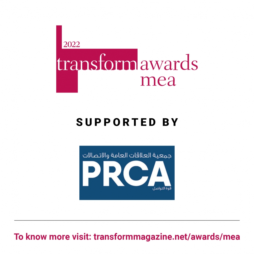 PRCA MENA is proud to partner with Transform Awards 2022 - PRCA MENA
