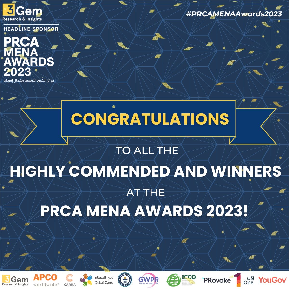 PRCA MENA CELEBRATES OUTSTANDING PR CAMPAIGNS ACROSS THE REGION AT ITS ...