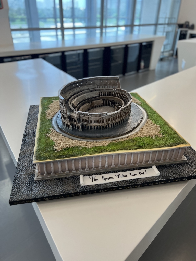 Dubai PR agency The Romans turns I – celebrates with giant cake ...